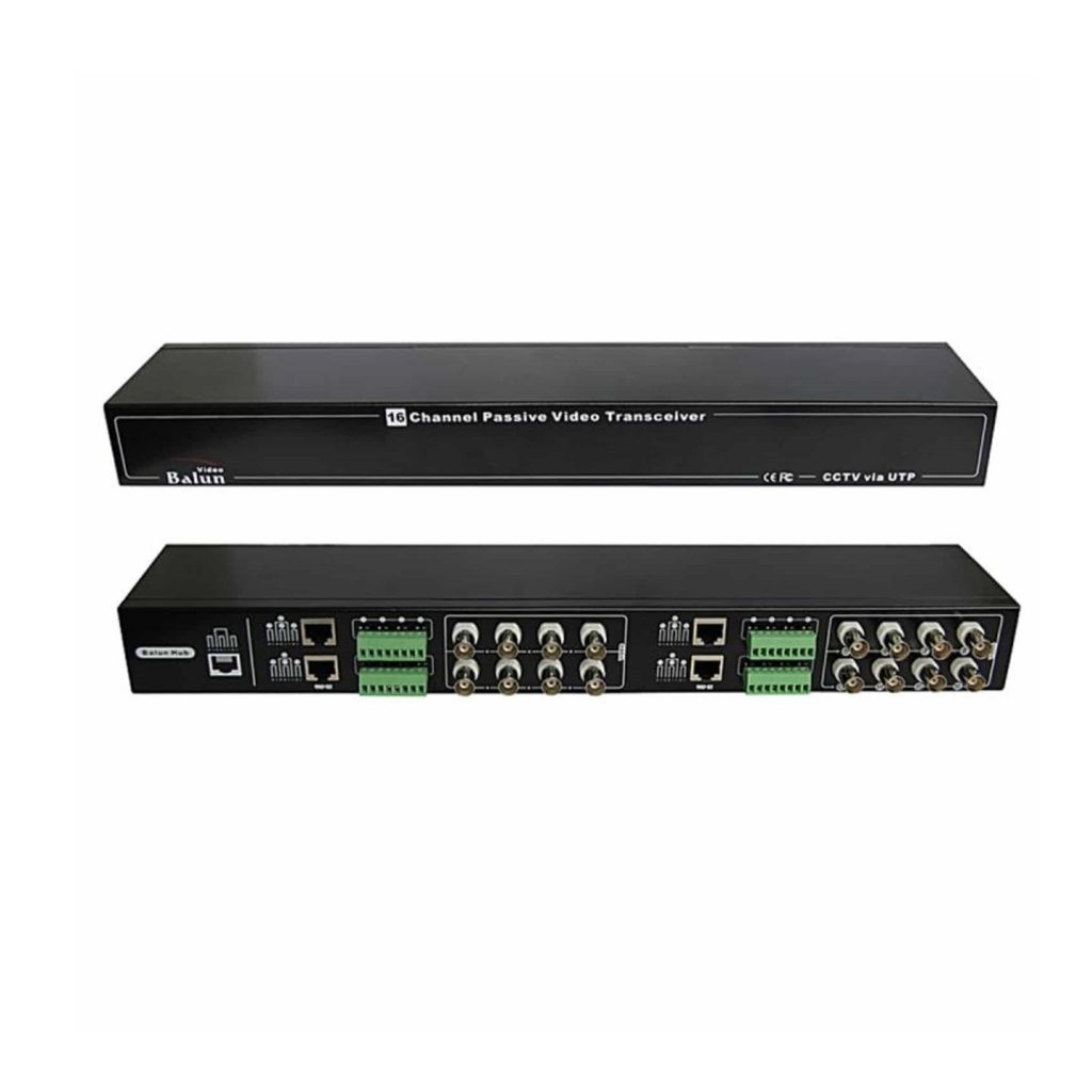 Video Balun Pasivo Hd 16 Canales Puerto Rj45 Rackeable - Tiendita Firestar